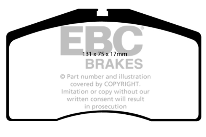 EBC DP2997 Greenstuff 2000 Front Brake Pads, Porsche 928 5.4 1992-1995 ...