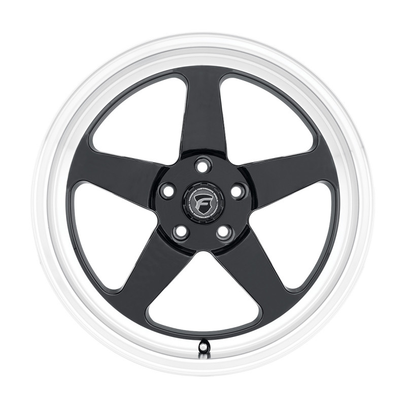 Forgestar D5 Drag 17x5.0 / 5x114.3 BP / ET-21 / 2.125in BS Gloss Black ...