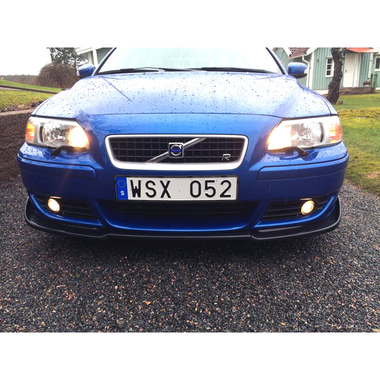 FRP Front Lower Lip Spoiler, Volvo S60R/V70R, 3-piece - ViVA Performance