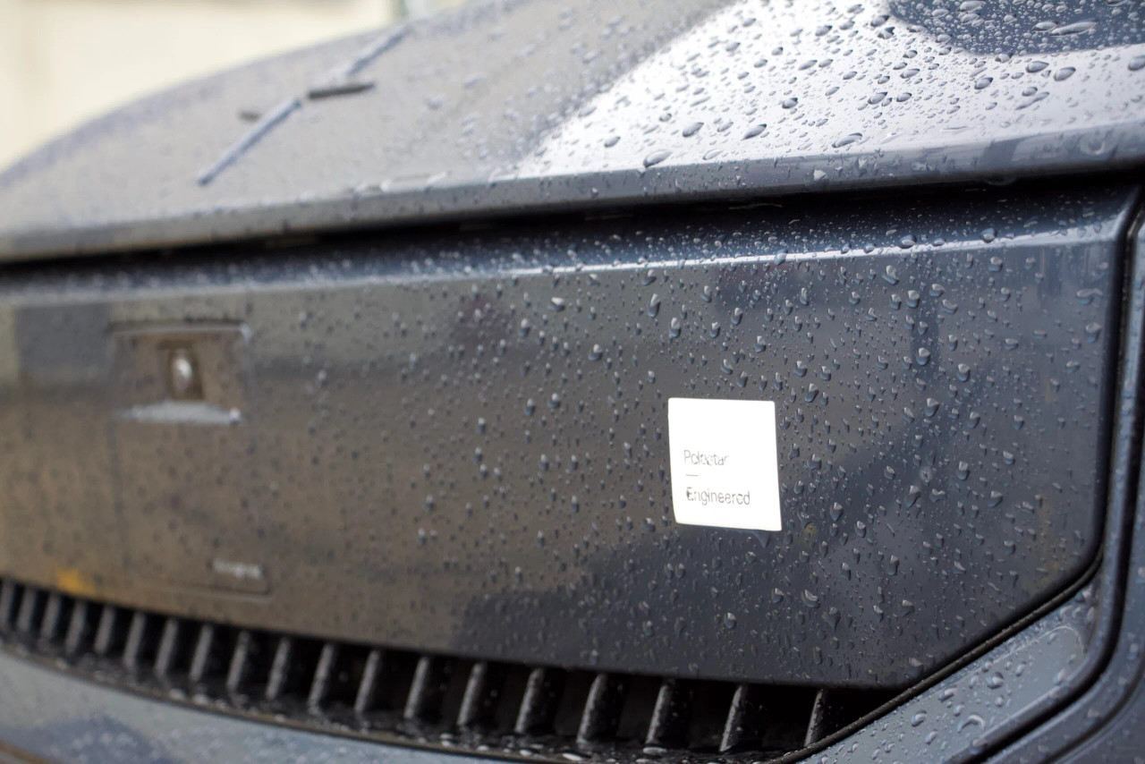 Genuine "Polestar Engineered" Emblem Sticker, Polestar 2