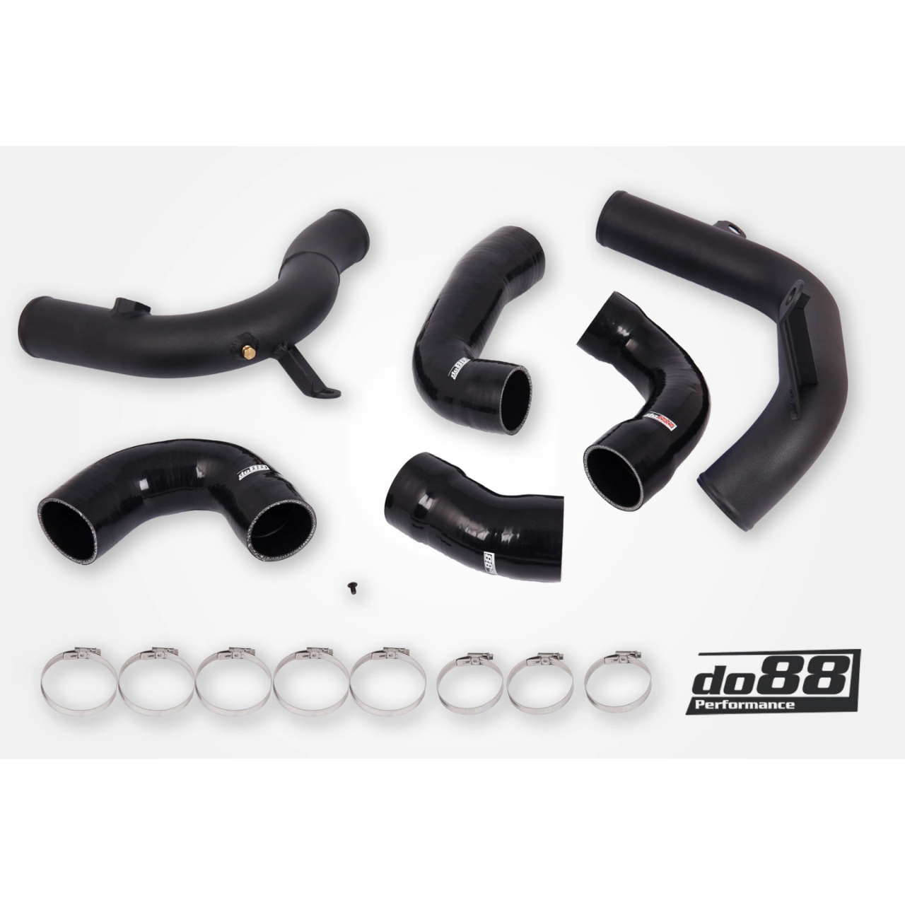 do88 OEM‑Style Intercooler Pressure Pipes w/Black Hoses, Audi/Seat ...