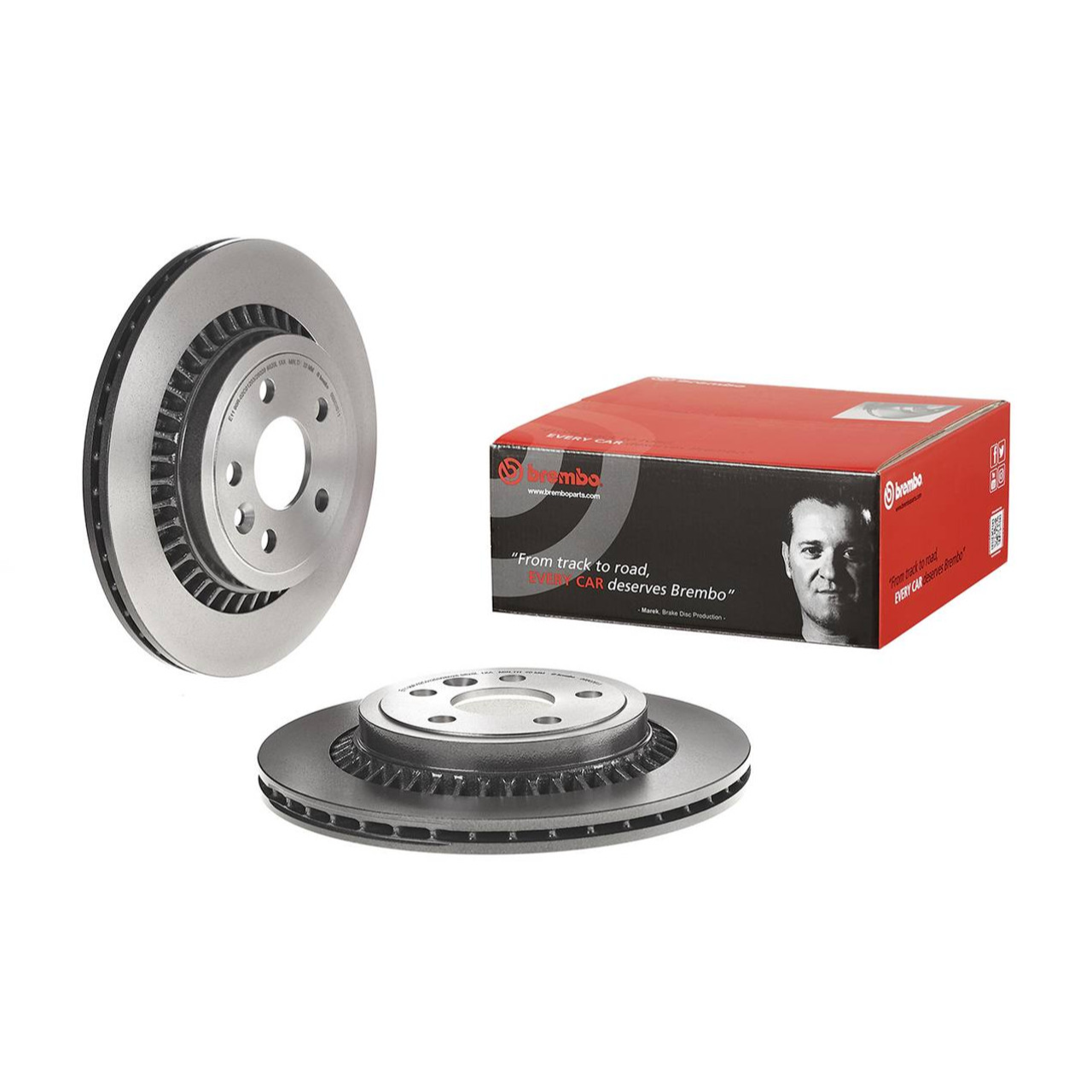 Brembo 302mm Vented Rear Brake Rotor, Volvo XC60 - ViVA Performance