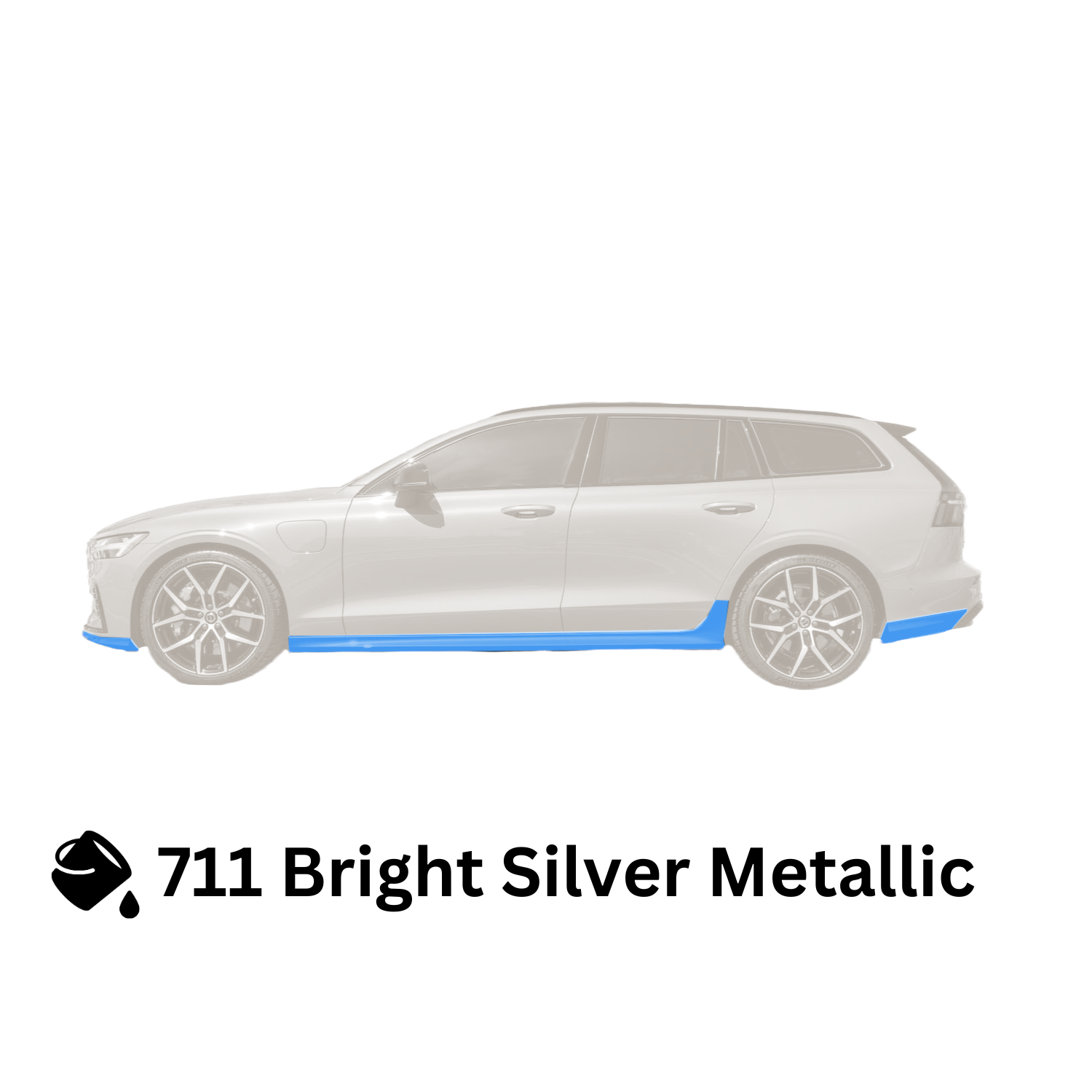 Genuine Volvo Exterior Styling Kit, 711 Bright Silver Metallic, Volvo ...