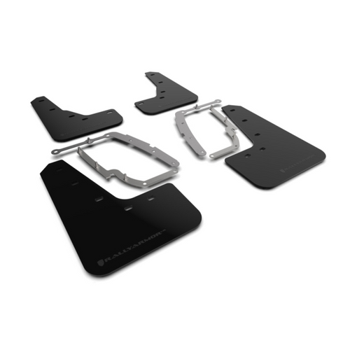 Rally Armor 17-22 Tesla Model 3 Black UR Mud Flap - Metallic Black Logo ...