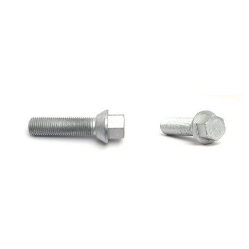 H&R 1453001 30mm Wheel Bolt, M14x1.5 Tapered Seat Silver - ViVA Performance
