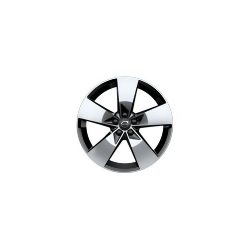 19x7.5" 5-Spoke Black Diamond Cut Alloy Wheel - ViVA Performance