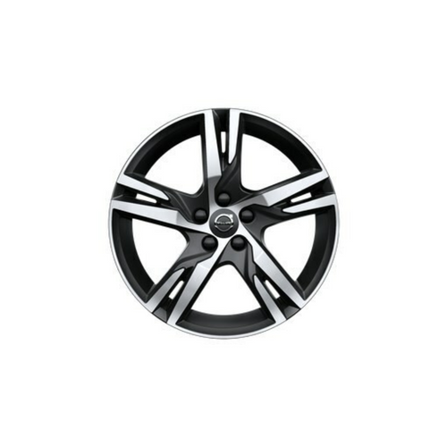 18x7.5" 5-Double Spoke Matte Black Diamond Cut Alloy Wheel - ViVA ...