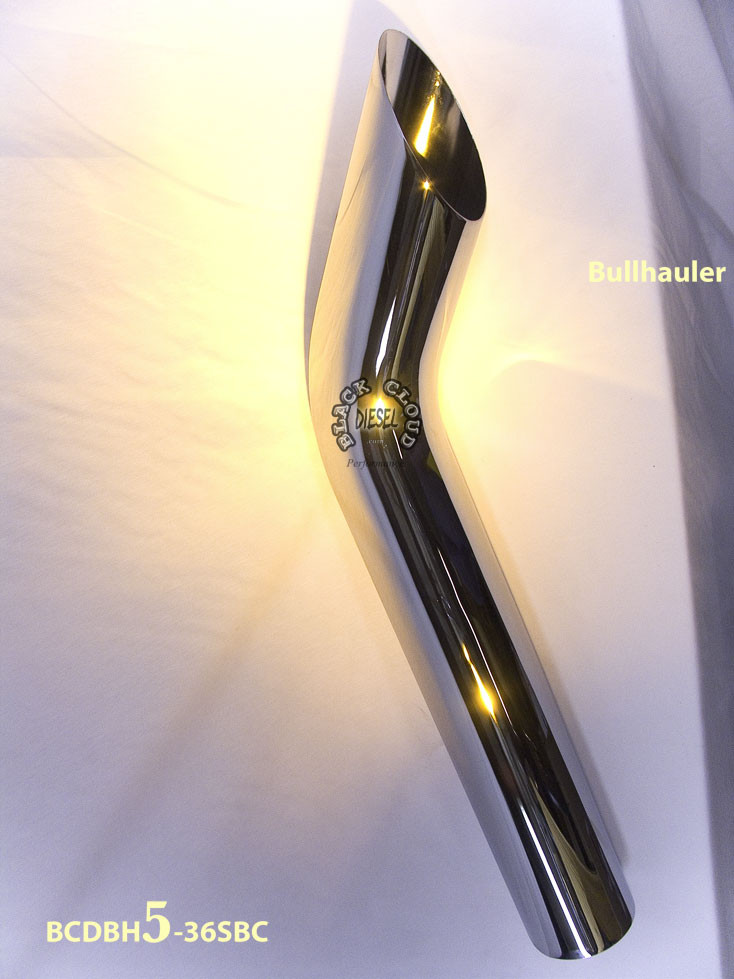 5" Chrome Bullhauler Stack Bullhorn 5" x 60" with 5" OD Base