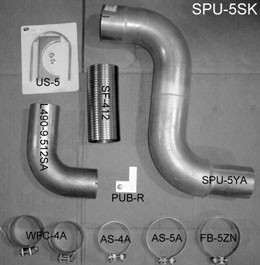 Grand Rock Single Stack Installation Kit Universal S-Pipe Bed Kit for 6 ...