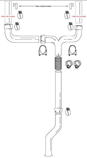 Turbo Dual Stack Kit GM DMAX 01-07(notLMM)- For 8" Stacks