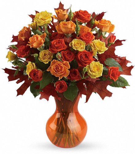 Fabulous Fall Roses - Fortino's Flowers and Gifts