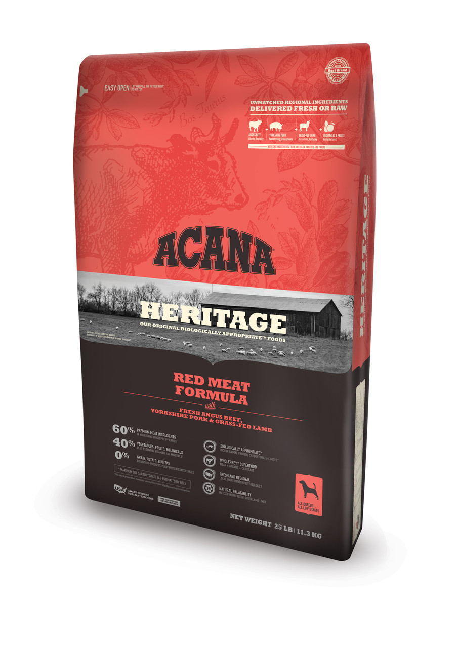 Acana Dog Red Meat 25# - Growing Trade Pet & Plant