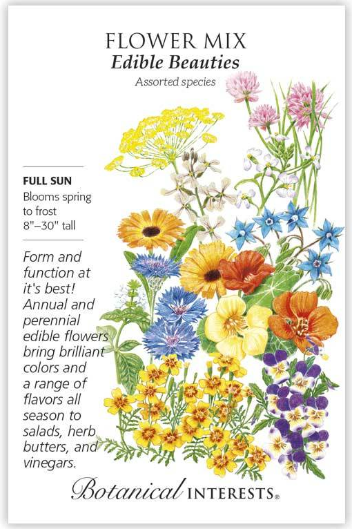 Botanical Interests Flower Mix Edible Beauties - Growing Trade Pet & Plant