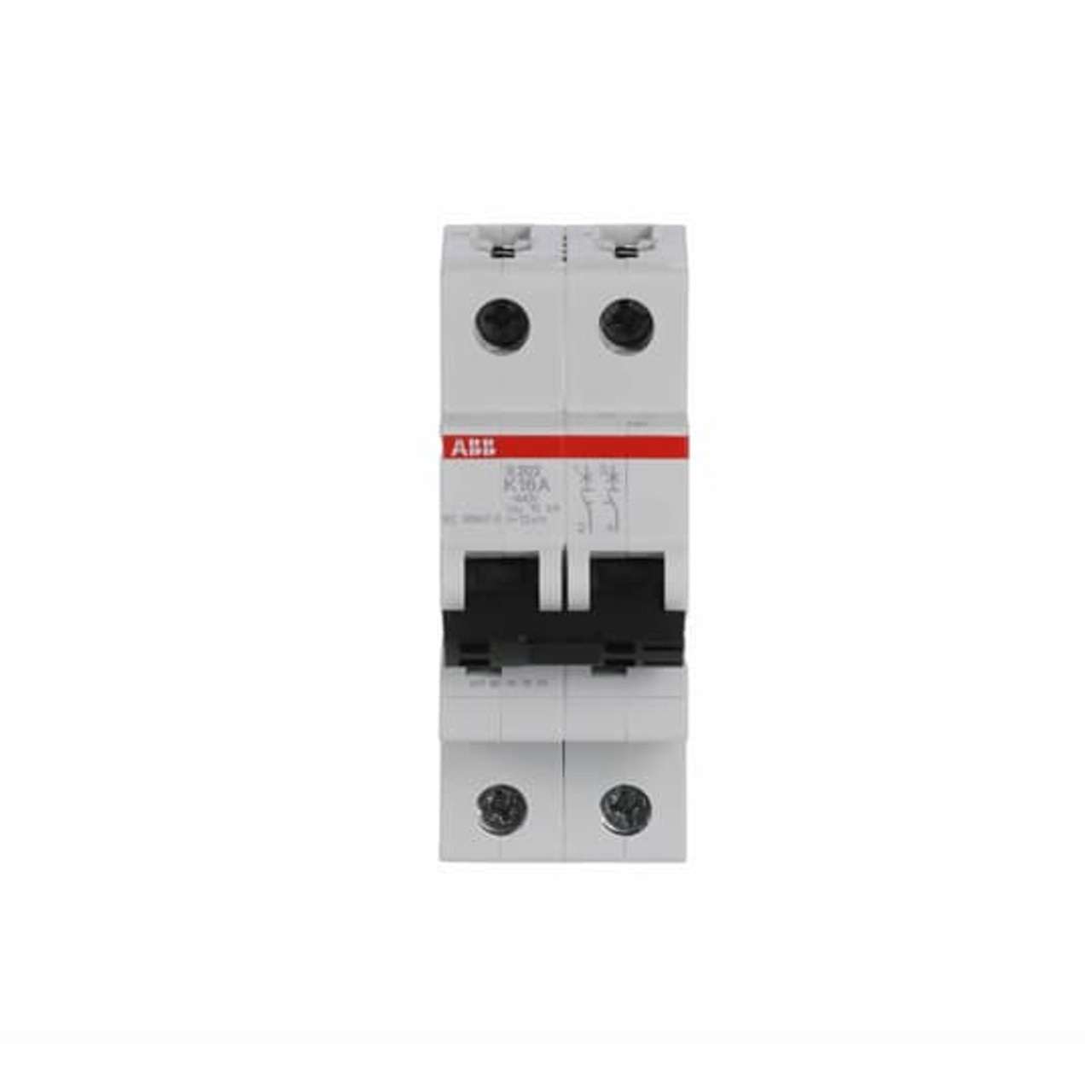 ABB S202-K16 2 POLE 16 AMP MINI CIRCUIT BREAKER - Exco