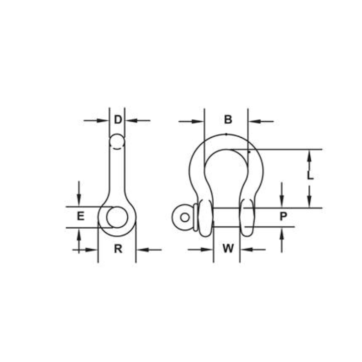 CM Screw Pin Anchor Shackle (Made In USA) - Olsen Chain & Cable