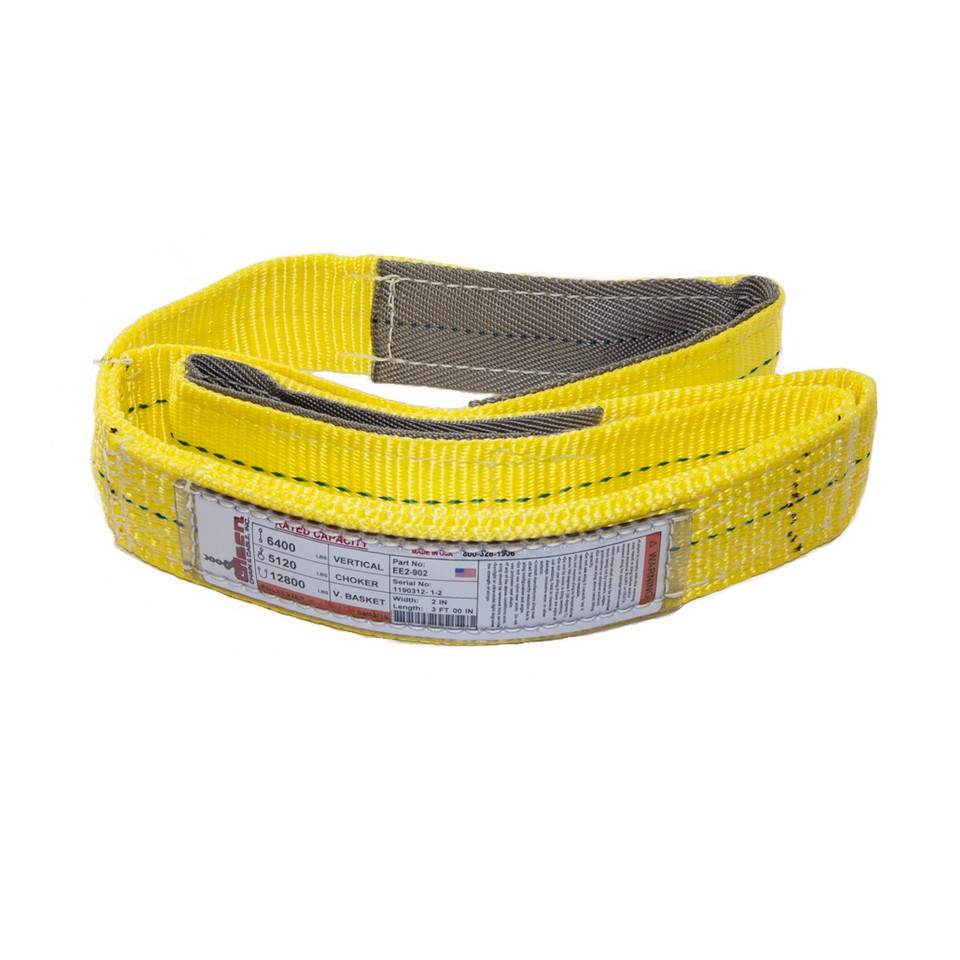 2" Wide Eye And Eye Flat Poly Sling (Made In USA) - Olsen Chain & Cable