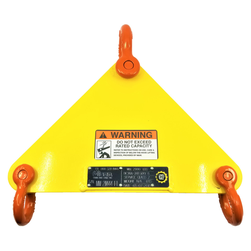 M&W Small Length Lift Beam - Shackle Top (Made In USA) - Olsen Chain ...