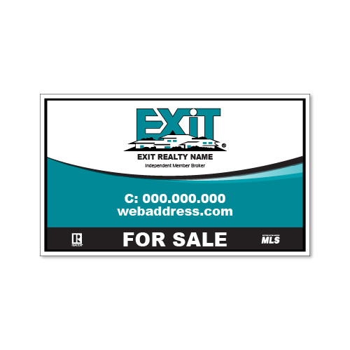 Exit 18x30 Listing Panel Standard No Name - Double Sided - RMD Signs