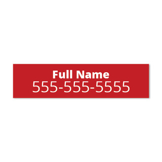 Fathom Realty 6x24 Rider Red - Double Sided - RMD Signs