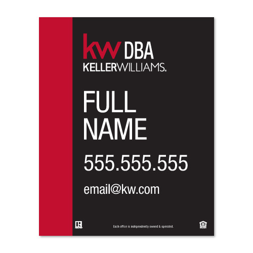 KW 30x24 Listing Panel - Double Sided - RMD Signs