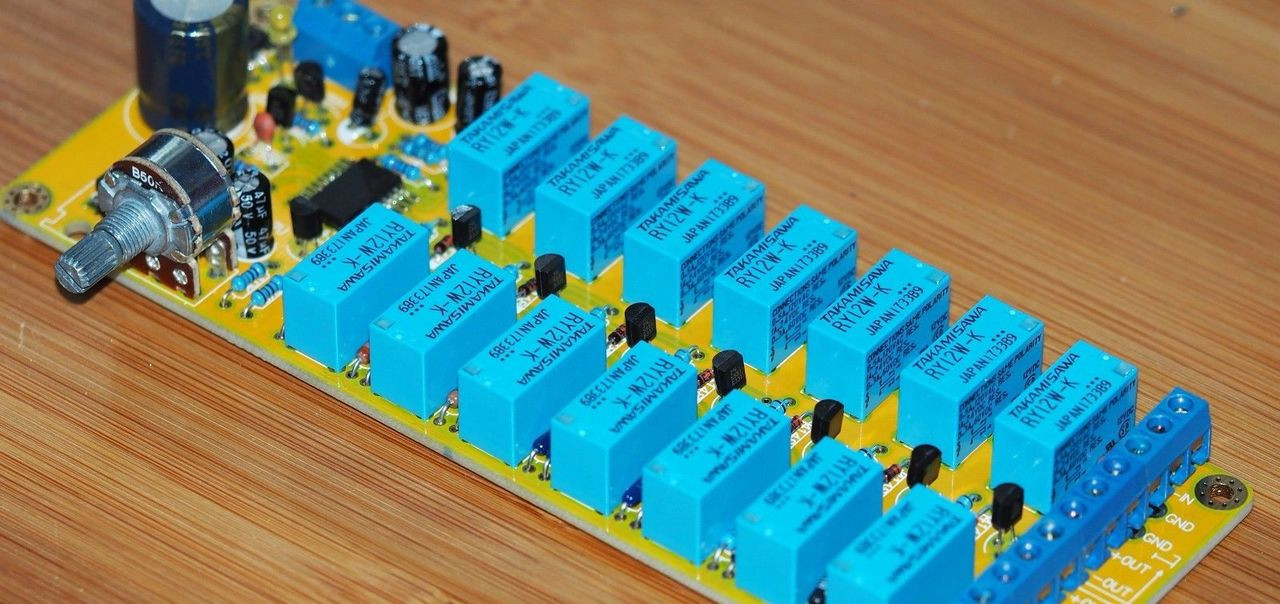 128 steps balanced in/out stereo volume control kit w/ highly reliable ...