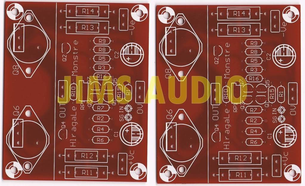 Hiraga Le Monstre Class A Amplifier PCB - Bare Board