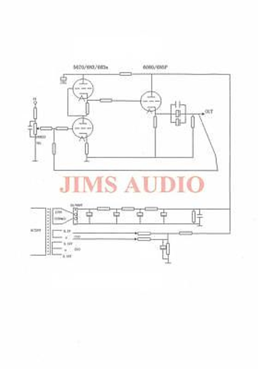 Tube 6080/6AS7 output headphone amplifier stereo PCB ! - JIMS Audio