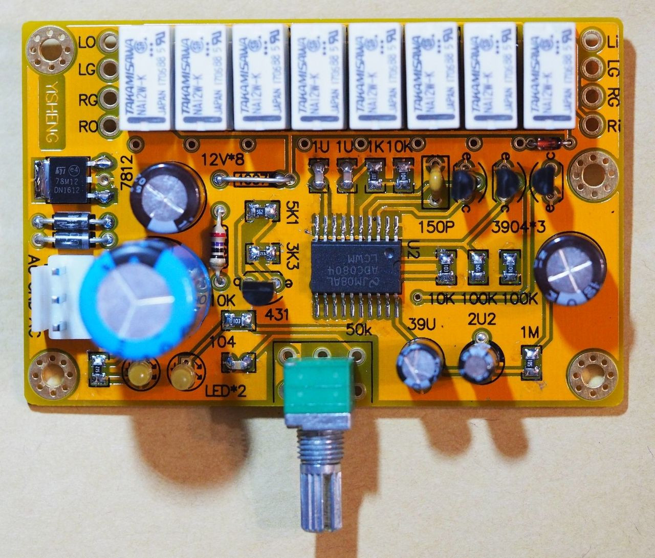Resistor volume control 256 steps unbalanced stereo w/ highly reliable ...