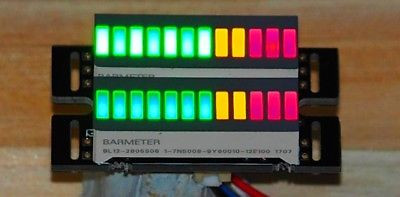 12-segment 3-color 2-channel VU meter with peak hold 1 piece !! - JIMS ...