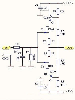 JFET input Cascoded buffer board assembled ! - JIMS Audio