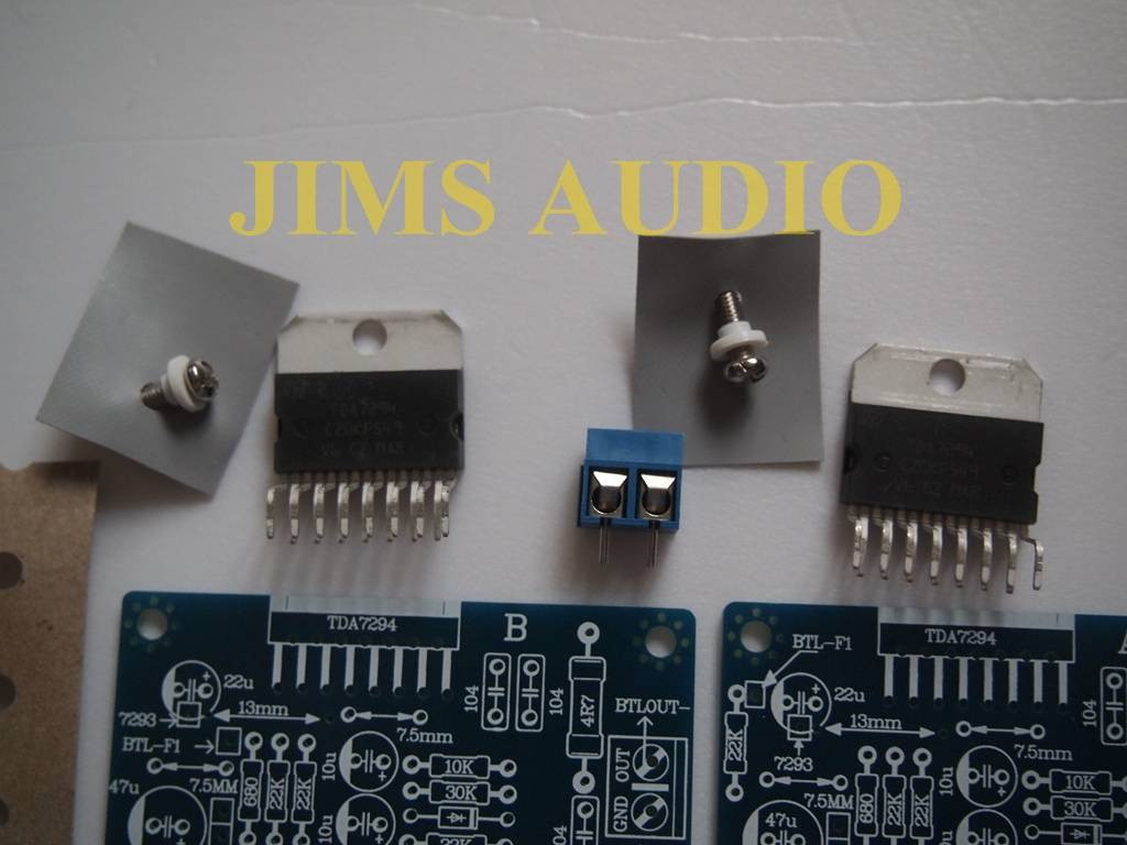 TDA7294 monoBTL/stereo 100W amplifier kit two separarate boards ...