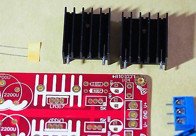 LM317/337 dual rail regulator kit for preamplifier/headphone amp (red ...