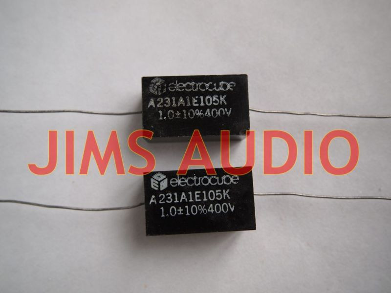 Electrocube 1uF 400V DC 231A series capacitor 1pr - JIMS Audio