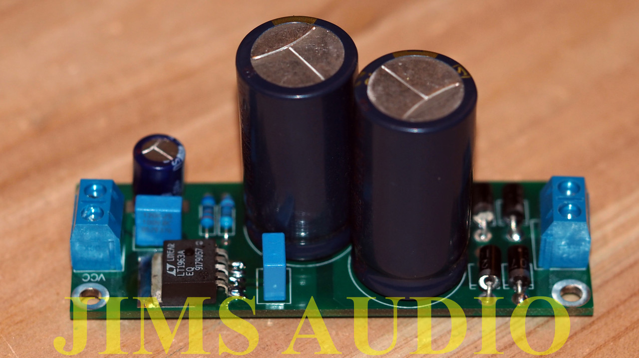 LT1963A low noise PSU boards +3.3V to +20V fixed by resistors two ...