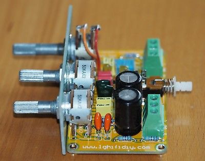 Passive stereo tone control w/ loudness button assembled low distortion ...