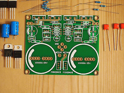 High current dual rail regulator kit for power amplifier or bench power ...