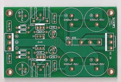 LM317/337 dual rail regulator PCB for preamplifier/headphone amp(green ...