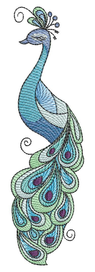 Peacock - Machine Embroidery Designs & Patterns