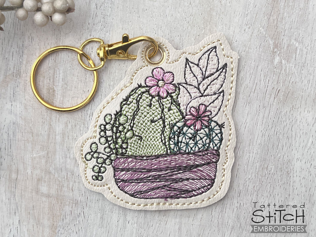 Succulents Charm- Embroidery Designs & Patterns - Tattered Stitch ...