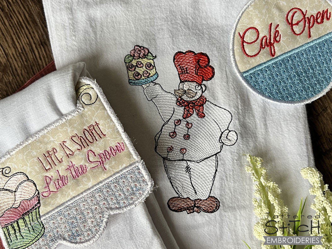 Pastry Chef - Embroidery Designs