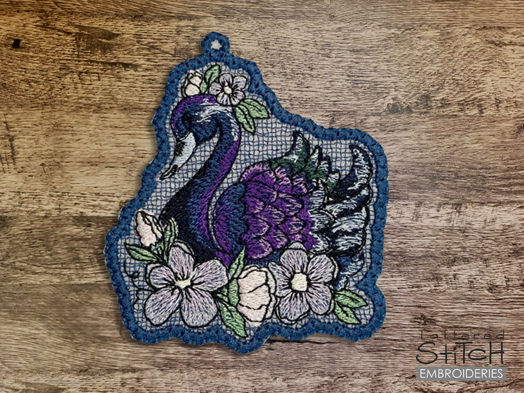 Bird of the Month - October Swan Bundle - Embroidery Designs