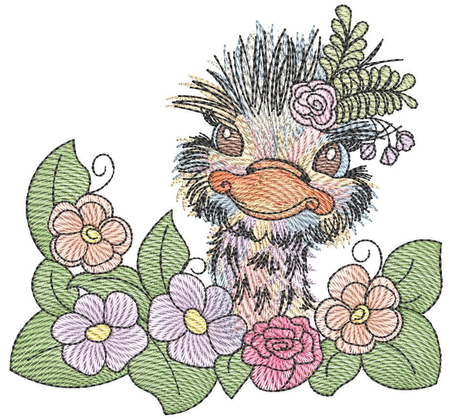 Emu (No QB Background) - Embroidery Designs & Patterns