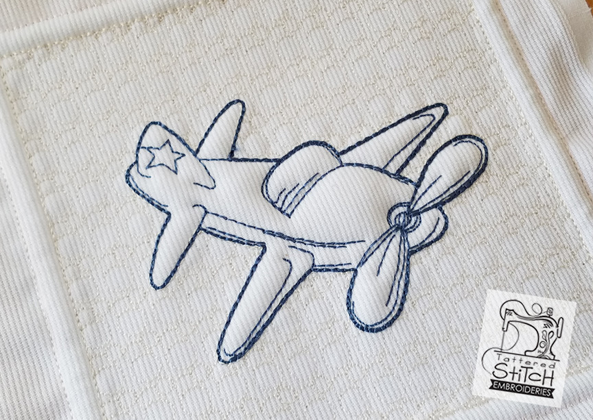 Patterns Aeroplanes 8 Filled Stitch Machine Embroidery Design/Airplane ...