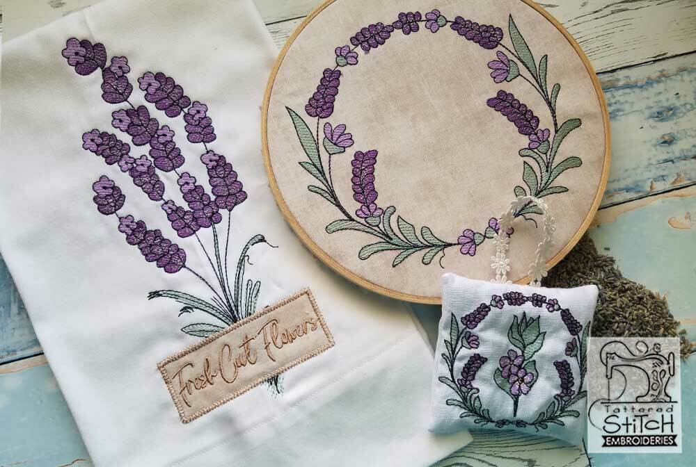 Craft Supplies & Tools Kits & How To Machine Embroidery Design Lavander ...