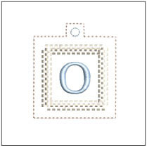 Square Medallion ABCs Charm - O - Embroidery Designs & Patterns ...