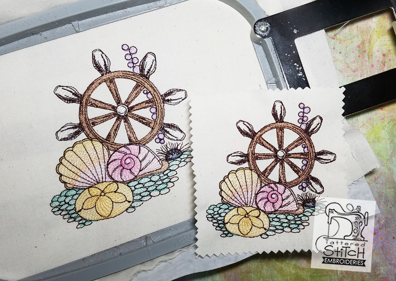 Ships Wheel - Embroidery Designs & Patterns