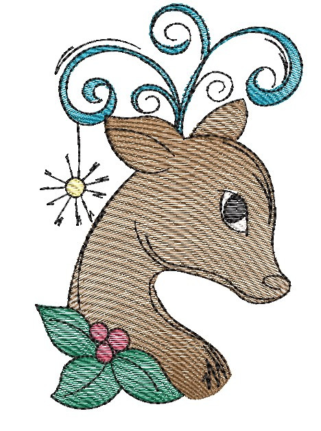 Reindeer - Embroidery Designs & Patterns