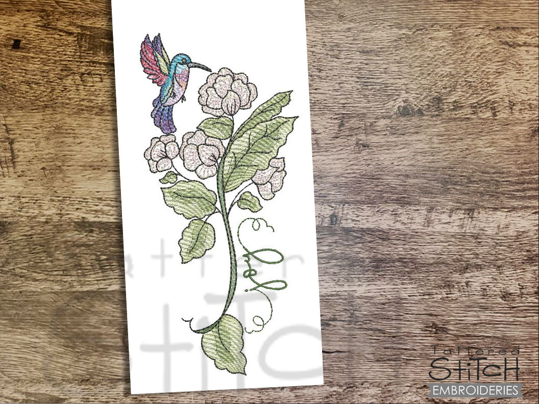 Joy Hummingbird - Embroidery Designs & Patterns