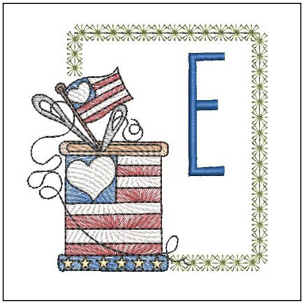Patriotic Thread Spool ABCs - E- Embroidery Designs & Patterns ...