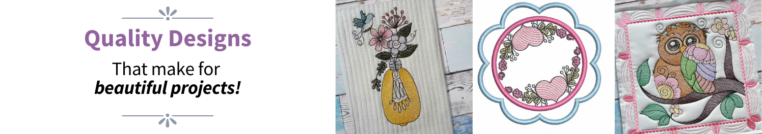 Tattered Stitch Embroideries Offers Beautiful Machine Embroidery Designs